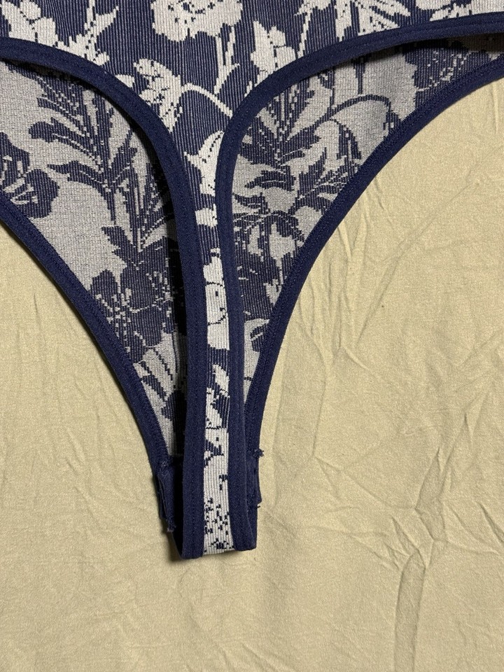 Intimately by Free People Women's Clean Lines Bodysuit in Indigo Floral ...