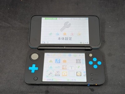 B2776 Nintendo new 2DS console LL XL Turquoise x Black Japan x | eBay