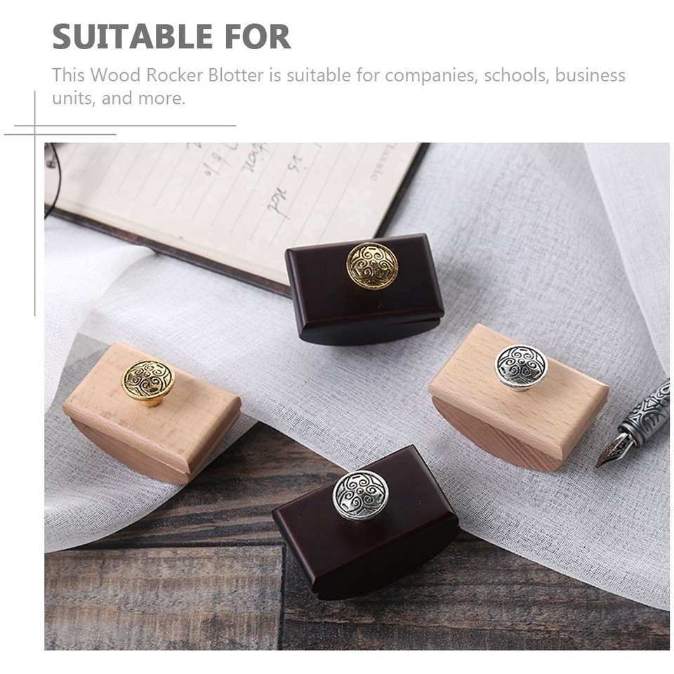 2 Pcs Ink Blotter Blotting Paper Absorption Rocker Quick-drying Stamp ...