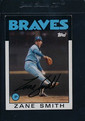 1986 Topps #167 Zane Smith Brewers Signed Auto *16801 | eBay