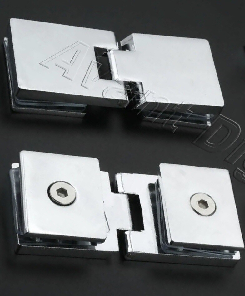 Durable Bathroom Shower Glass Door Hinges Cabinet Cupboard Clamp Hinge ...