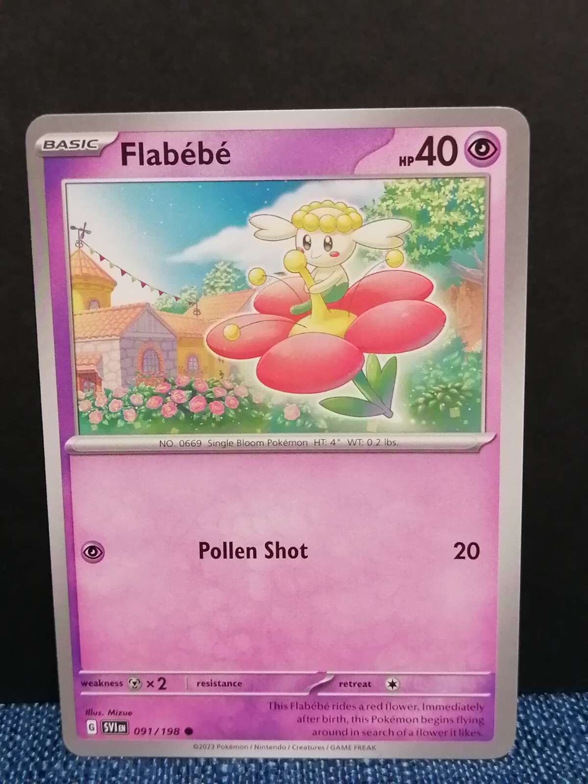 Flabebe Mint Common Pokemon TCG card 091/198 SV01 Basic card | eBay