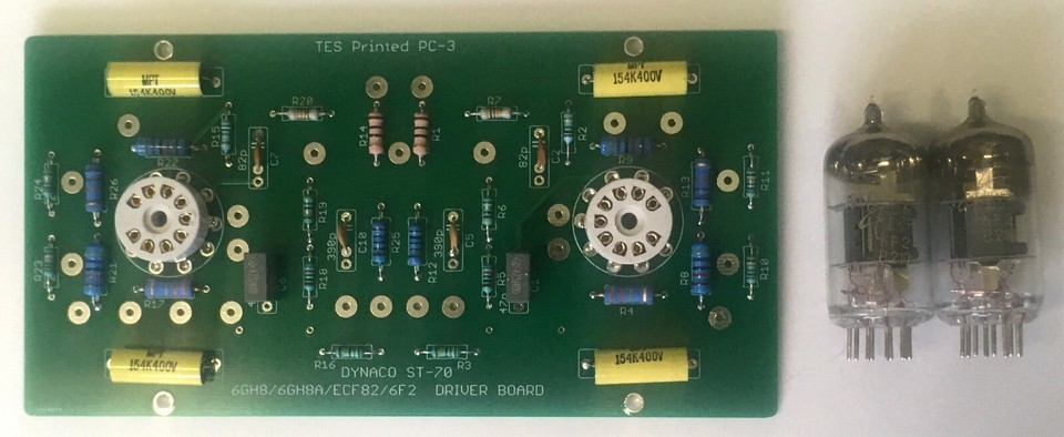 DYNACO ST-70 PC-3 driver PCB Complete Stuffed driver board + pair 6F2 ...
