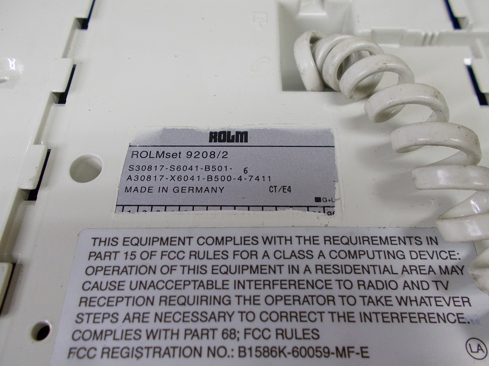 Rolm 9208/2 Corded Digital Office Phones, White, Lot of 3 *FREE ...