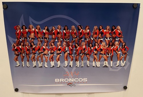 Vintage Denver Broncos Cheerleaders Team Poster 2004 - 18"x24" | eBay