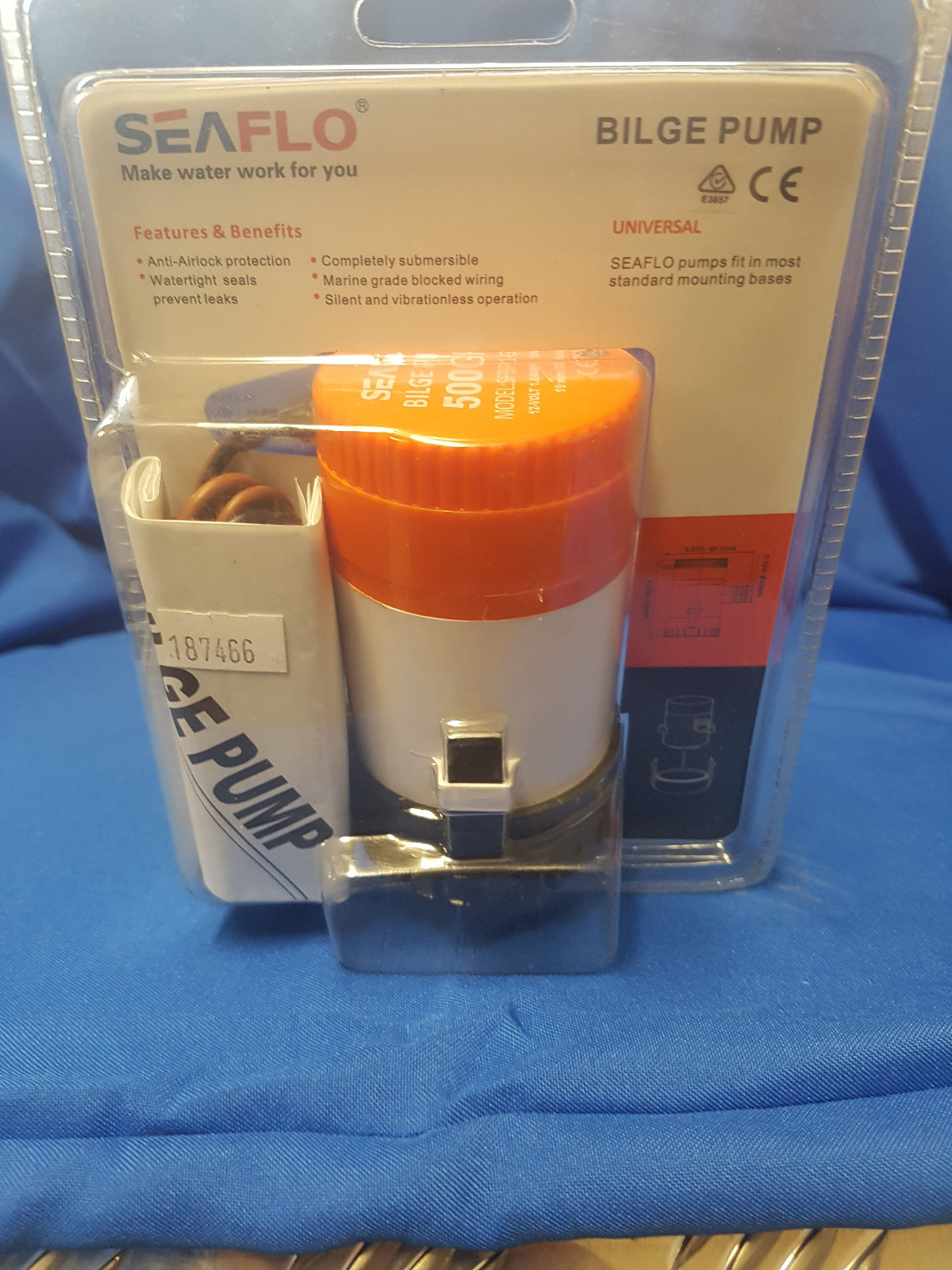 Seaflo Bilge Pump 500 GPH | eBay