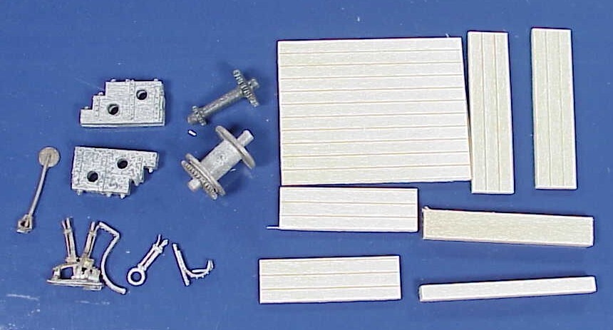 HO/HOn3 MINING SINGLE DRUM CABLE HOIST/PLATFORM KIT WISEMAN MODEL ...