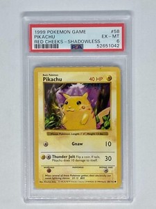 Pikachu 1999 Pokemon Game #58 Shadowless (Red Cheeks) Price Guide ...