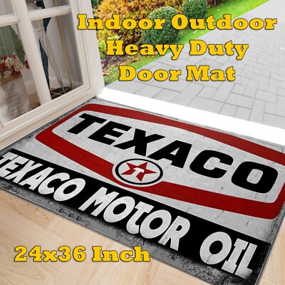 Vintage Texaco Star Motor Oil Mat Door Mat Entry Rug | eBay