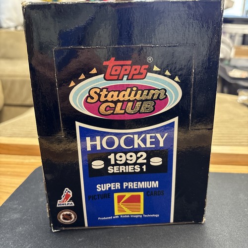 1992 Topps Stadium Club Hockey Cards Box - Series 2 - 36 Factory Sealed ...