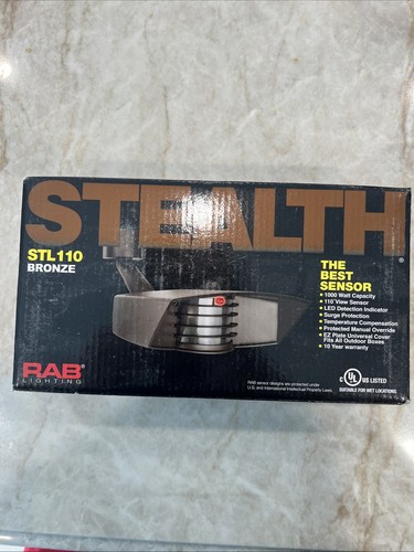 RAB Lighting STL110 Stealth 110 Bronze Sensor 110 Degrees View ...