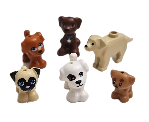 Lego FRIENDS Dog Animal Minifigure Lot Various Breeds Pug Puppy Pets ...
