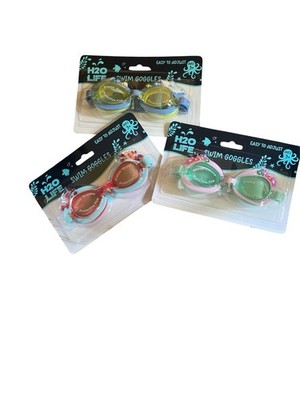 H2O Life Kids Swim Goggles LOBSTER Design, Ages 3+, Easy to Adjust, New ...