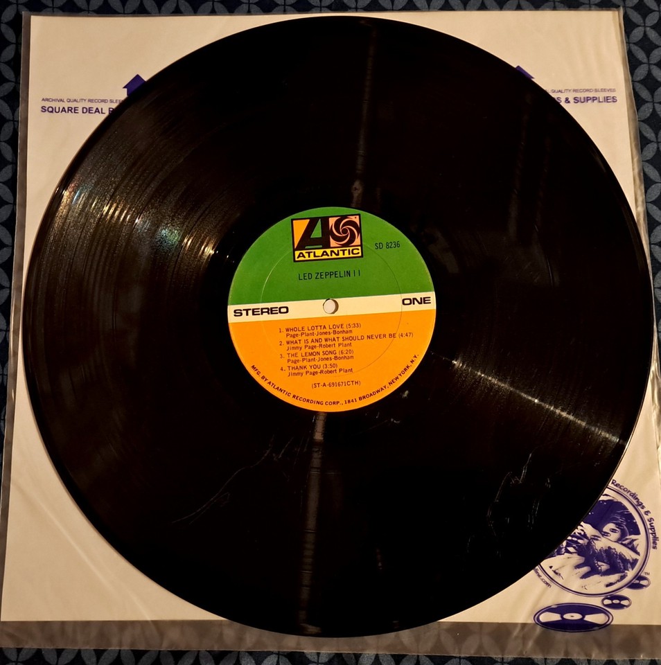 Led Zeppelin II ~ Atlantic SD 8236 ~ Broadway Address ~ RL SS/SS LH ...