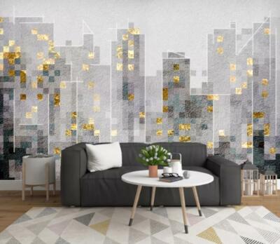 3D Modern Building B92 Wallpaper Wall Mural Removable Self-adhesive ...