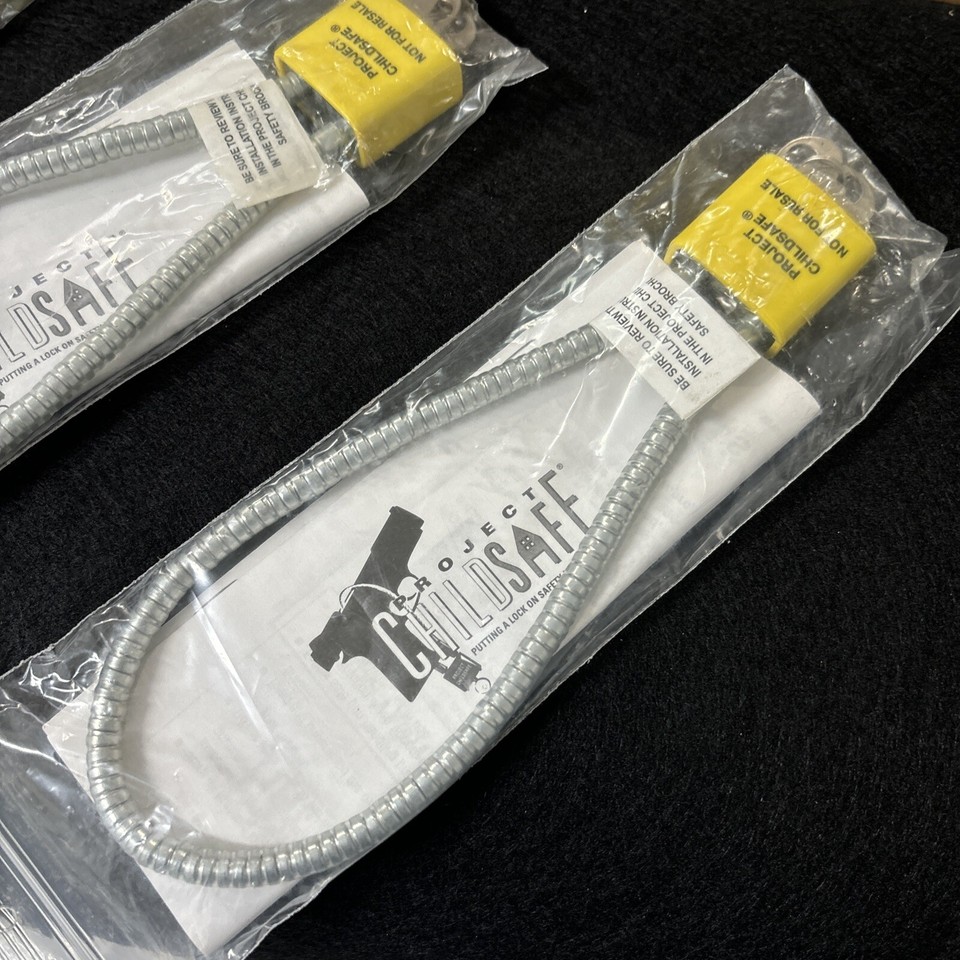 Project Childsafe Cable Gun Locks with Keys & Instructions - Lot of 3 ...