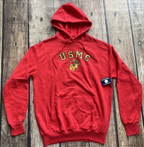 ROTHCO PULLOVER USMC MARINES HOODIE RED MENS SIZE LARGE NEW WITH TAGS ...