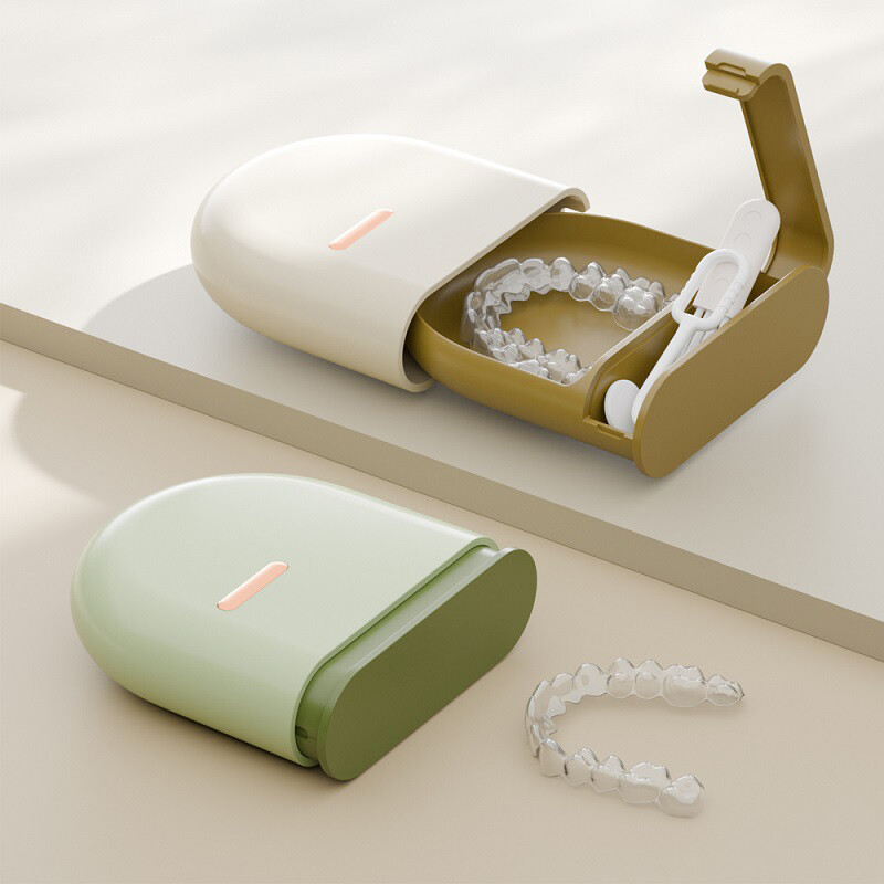 Dental Brace Storage Box Mouth Guard Box Oral Cleaning Teeth Aligner ...