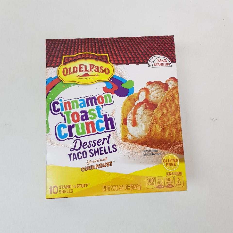 OLD EL PASO CINNAMON TOAST CRUNCH 10 DESSERT TACO SHELLS 5.4OZ Best ...