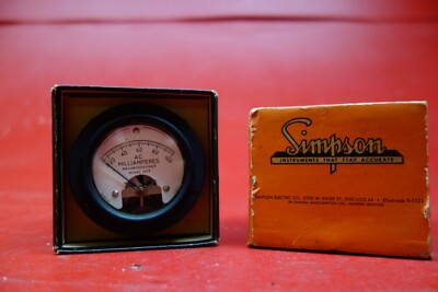 Simpson Electric 155R AC Milliamperes PN SK-525-137 | eBay