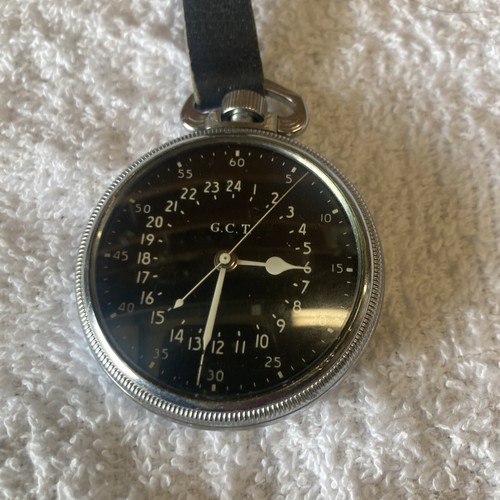 WWII Hamilton 4992B Military Navigation GCT 24hr Dial Pocket Watch 22j ...