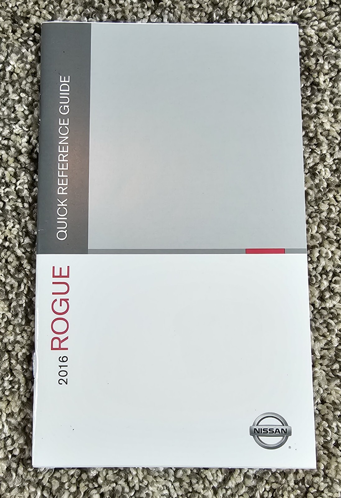 2016 16 NISSAN ROGUE QUICK REFERENCE GUIDE OWNER'S MANUAL SUPPLEMENT ...