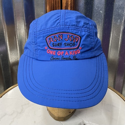 Vintage RON JON SURF SHOP ~ Cocoa Beach FL ~ Embroidered Blue Hat / Cap ...