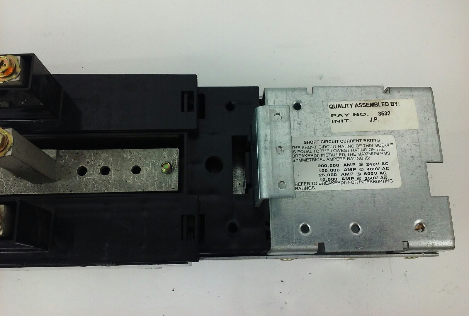 GE SPECTRA SERIES AMC6EB CIRCUIT BREAKER MODULE, 300A, 600V, 6P, USED ...