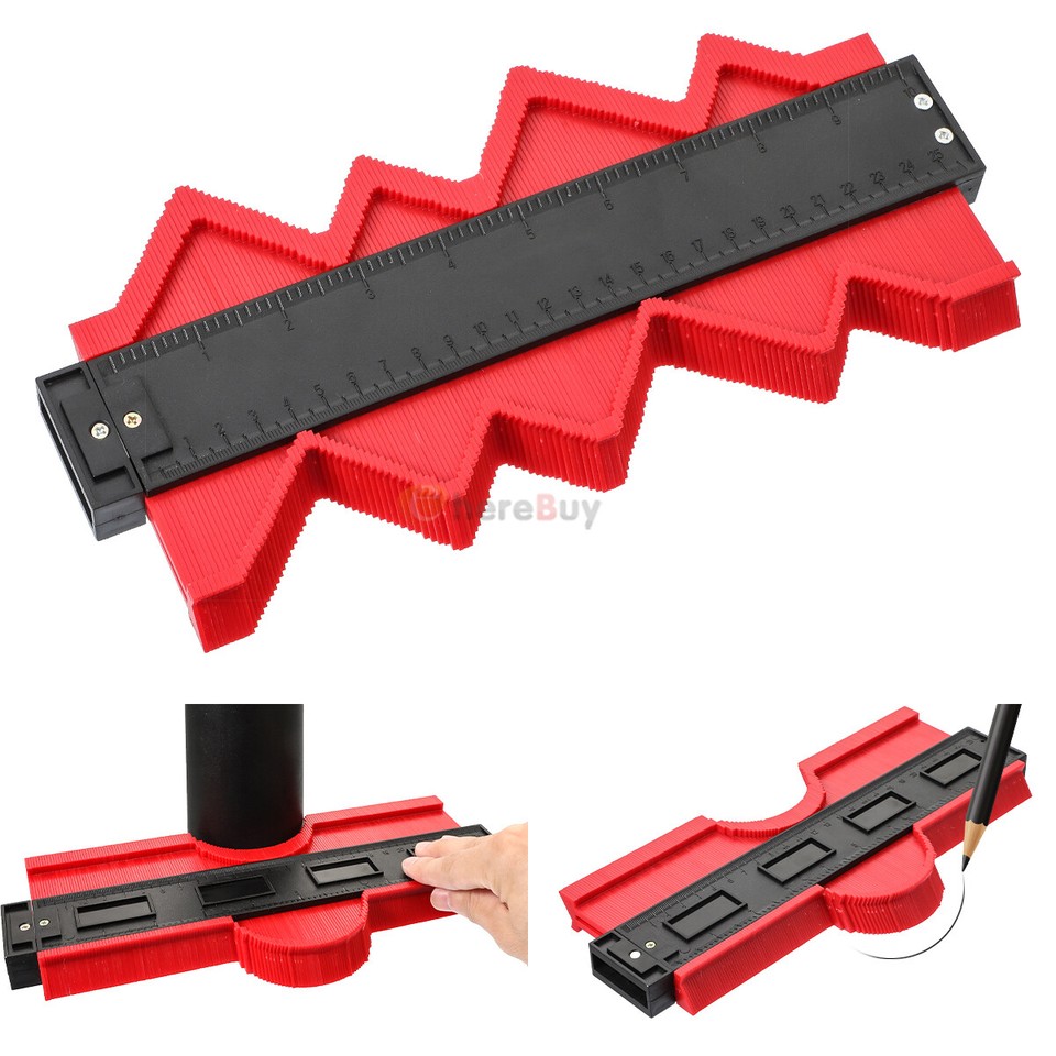 10-in Shape Profile Ruler Gauge Duplicator Scale Template Measuring ...
