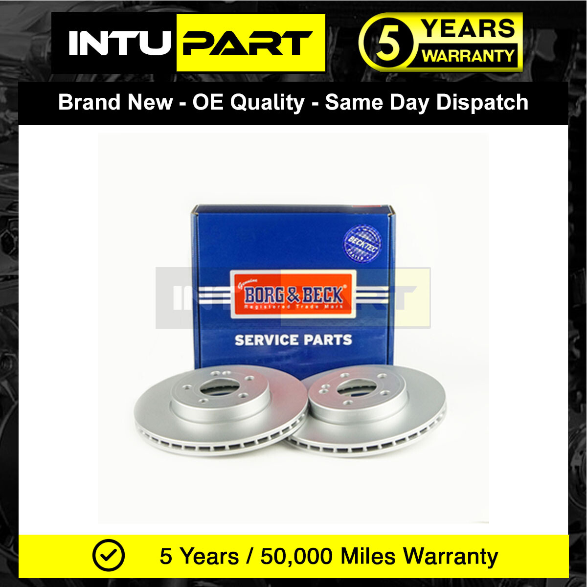 Fits Mercedes A-Class 2018- 1.5 D 1.6 1.7 IntuPart Front Brake Disc ...