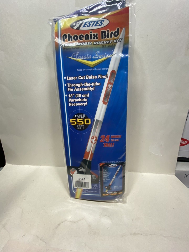 ESTES “CHUTER-TWO & PHOENIX BIRD” FLYING MODEL ROCKET KITS - CLASSIC ...