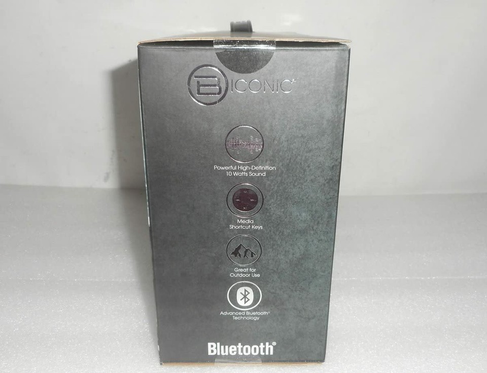 Biconic Rugged Waterproof Wireless Bluetooth Speaker Black (BC-AU-BS ...