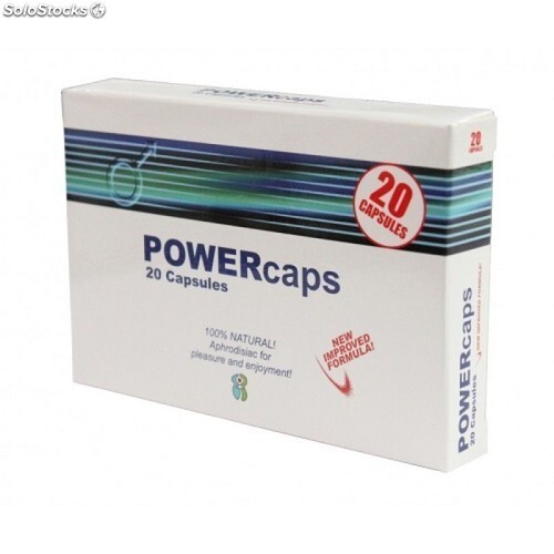 POTENCIADOR SEXUAL - POWER CAPS 20 CAPSULAS. PASTILLAS ERECCIÓN POWER ...