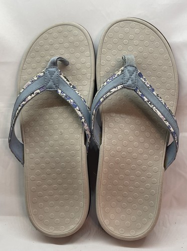 Vionic Womens Tide Blue Floral Flip Flops Sandals Size 10 | eBay