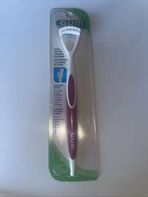 GUM Tongue Brush & Scraper Combo Cleaner (NEW SEALED) | eBay