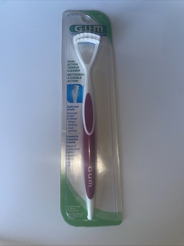 GUM Tongue Brush & Scraper Combo Cleaner (NEW SEALED) | eBay
