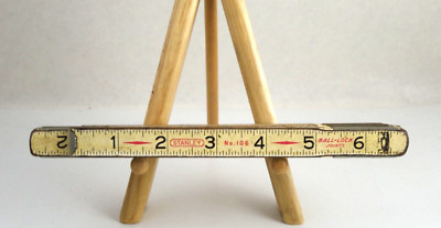 Vintage 60'S "Stanley" No. 106 6' Wood Folding Zigzag Ruler Made in U.S ...
