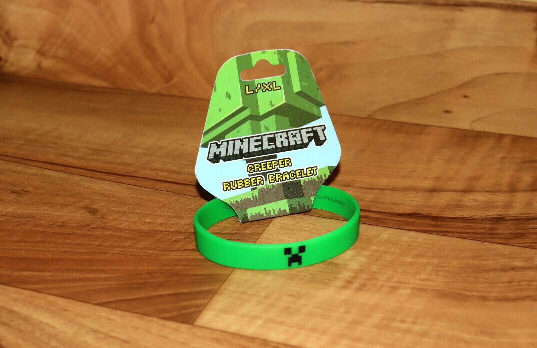 Minecraft Creeper Bracelet Wristband PS4 Xbox One Gaming Collectible ...