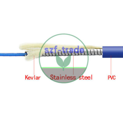 150M SC UPC Fiber Optic Patch Cord Anti rat Armored SM Single 9/125 ...