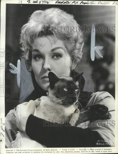 1958 Press Photo Actress Kim Novak Starring as Gillian Holroyd in Movie ...