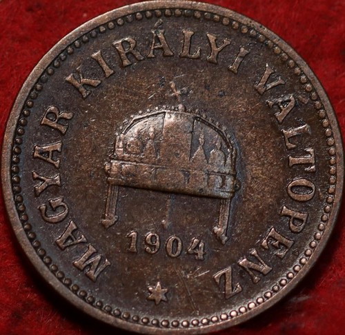 1904 Hungary 2 Filler Copper Foreign Coin | eBay