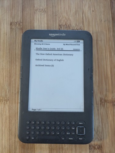 Amazon Kindle Keyboard 3rd Generation | Model D00901 Wi-Fi only | Grade ...