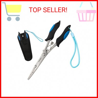 mouhike Fishing Pliers Long Nose Stainless Steel Fish Hook Remover ...