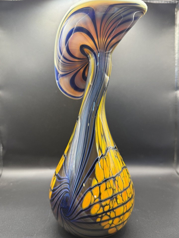 David Lotton Studio Art Glass Pulpit Vase one of one commission piece ...