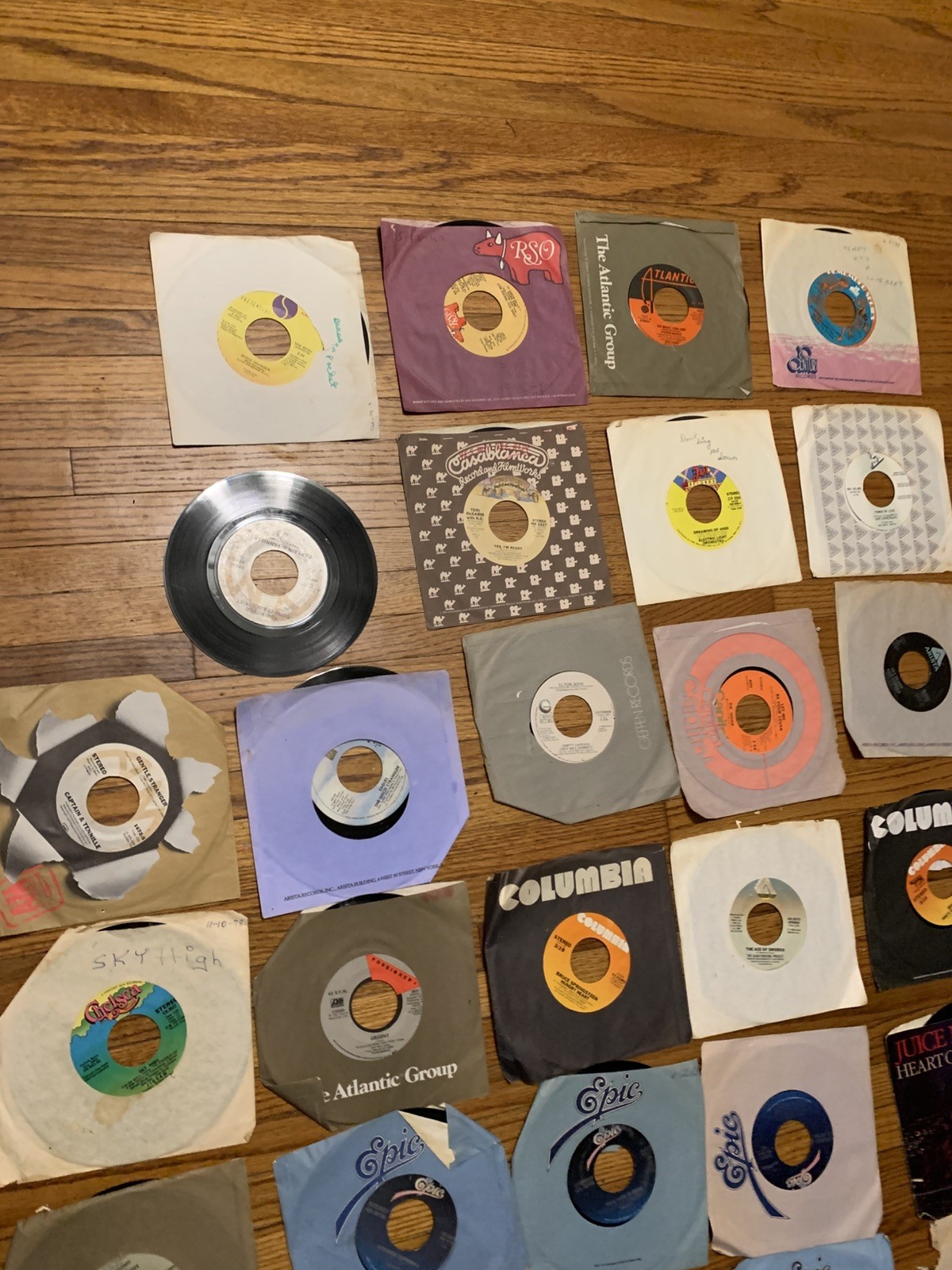 Lot of 68 Vintage 45 RPM Records-Mixed Music Genres-Collectible Vinyl ...