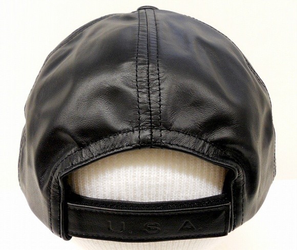Genuine Leather Base Ball Hat Cap, Motor Biker Chopper | eBay