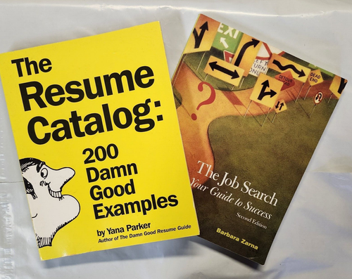 Lot of 2 Job Search: Guide to Success + Resume Catalog: 200 Damn Good ...