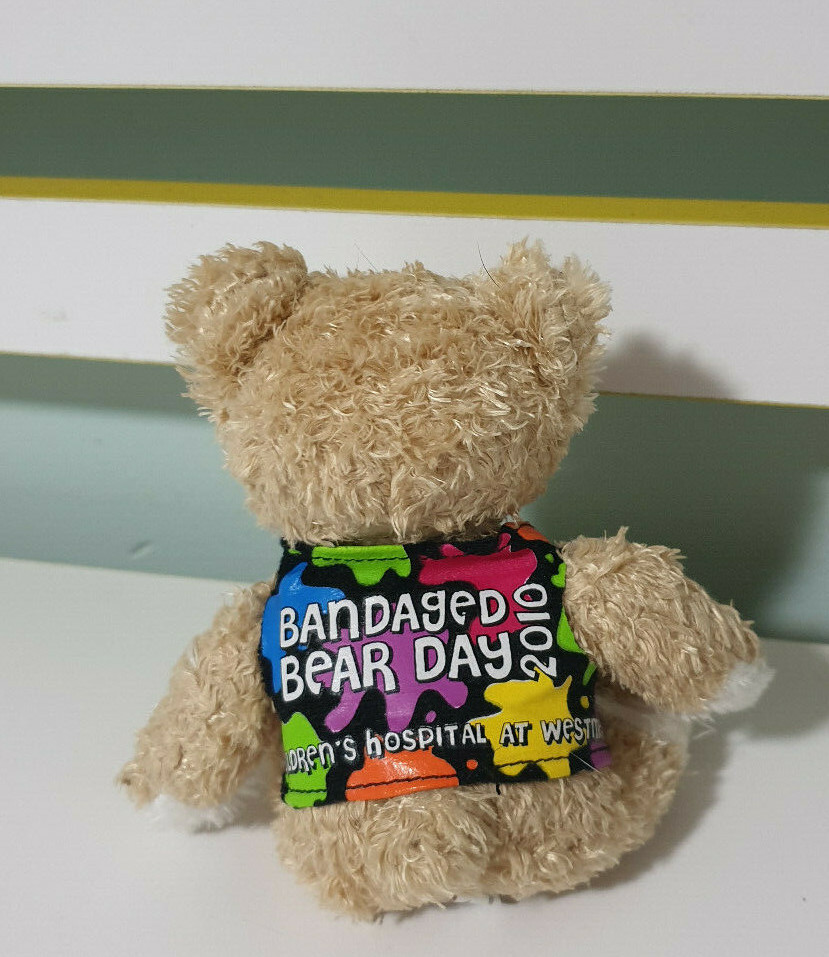 BANDAGED BEAR DAY TEDDY BEAR CHILDRENS HOSPITAL AT WESTMEAD 13CM SPOTTY ...