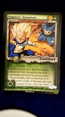 DBZ Dragon Ball Z Vegeta's Surprised 118 CCG Limited Cell Games Saga | eBay