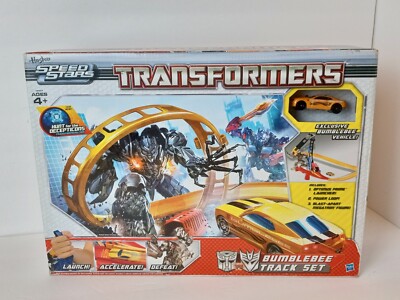 Transformers Speed Stars Bumblebee Track Set 2010 Hasbro Optimus Prime ...